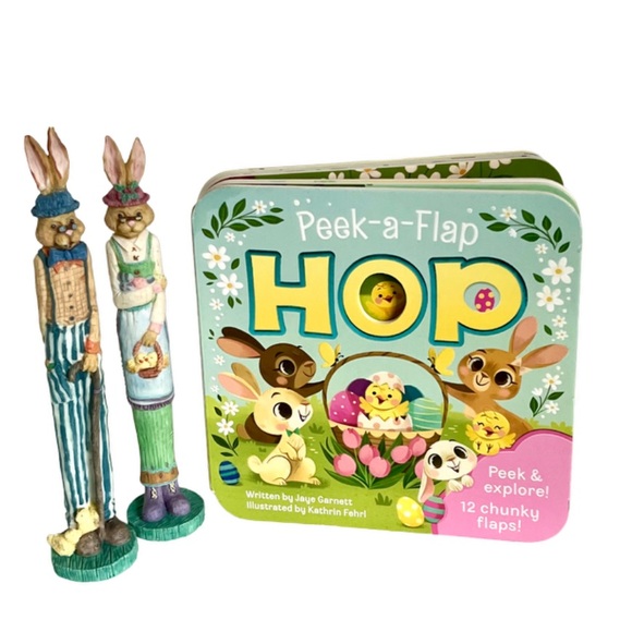 Other | New Hardcover Peekaflap Hop Book With Two Complementary Resin ...